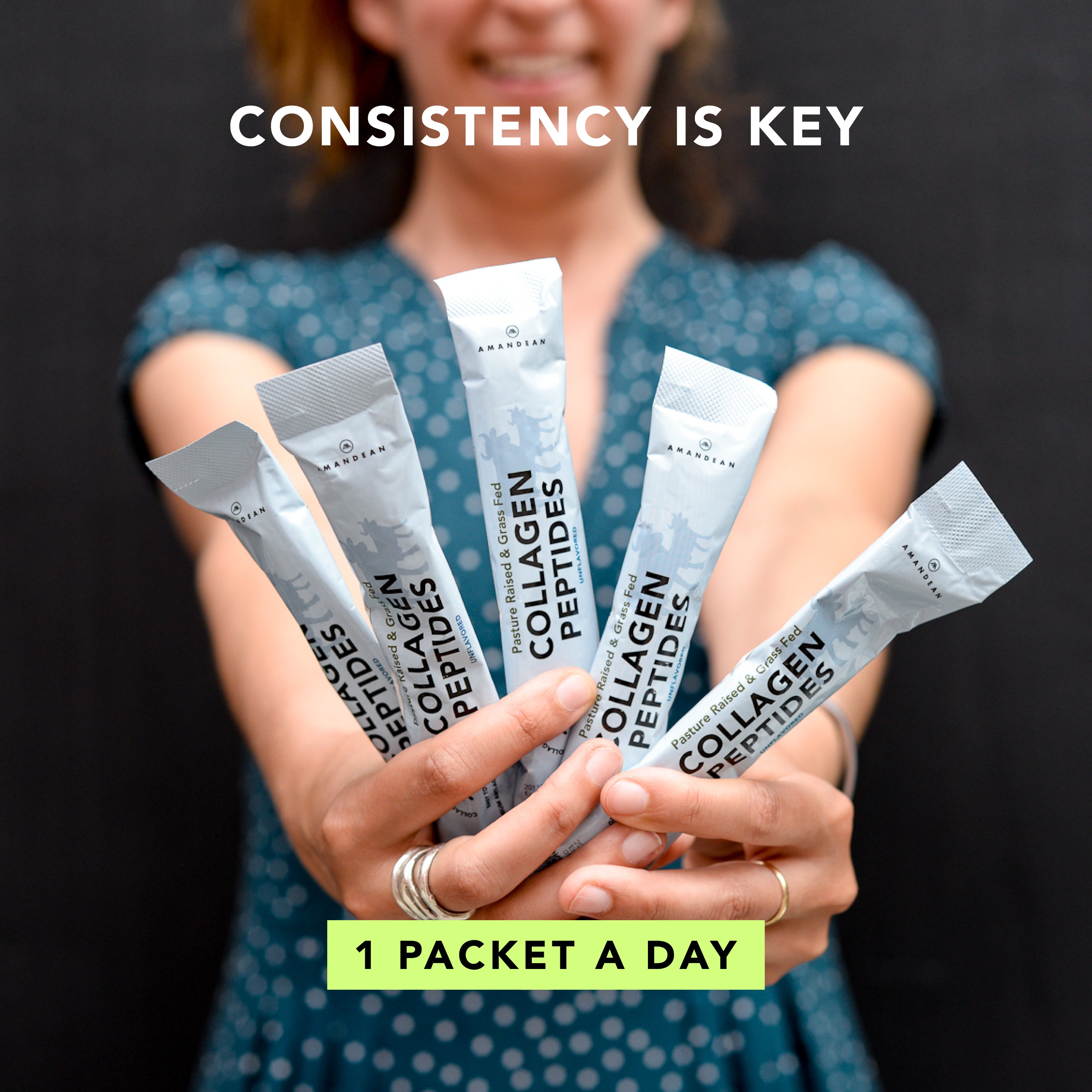 Collagen Peptides 30 Individual Packets - Amandean