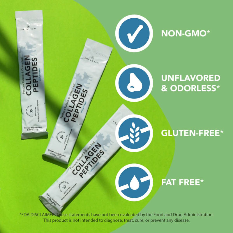 Collagen Peptides 30 Individual Packets - Amandean