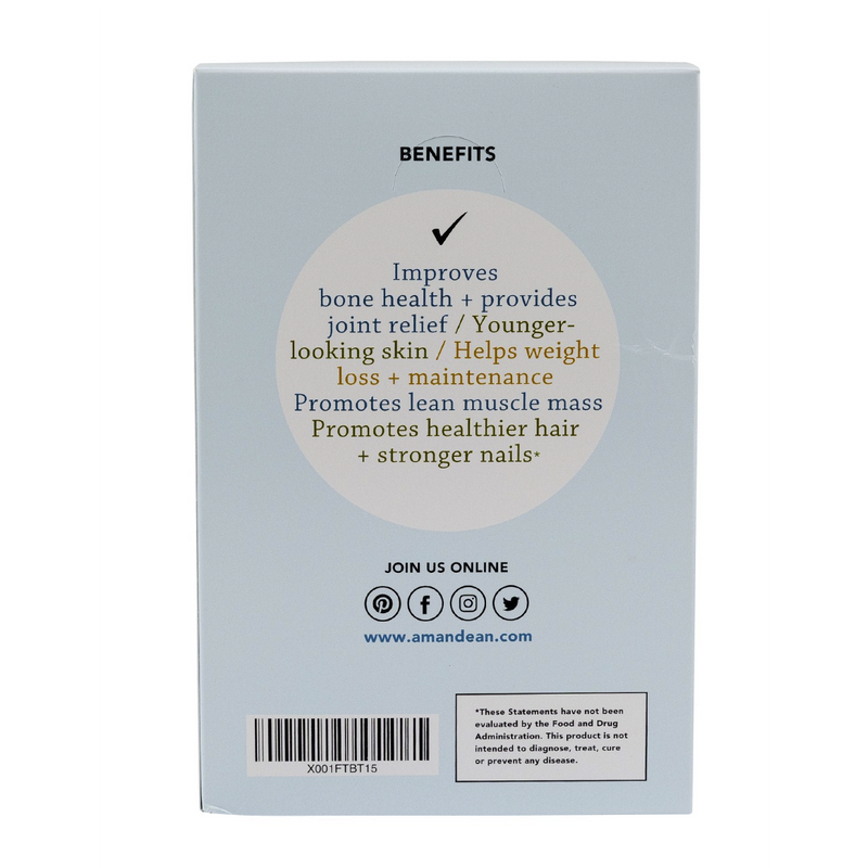 Collagen Peptides 30 Individual Packets - Amandean